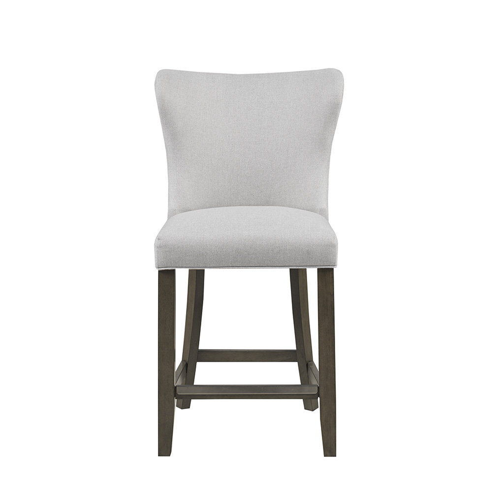 Wildon Home® Anastasia 25.5" Wing-Back Upholstered Counter Stool | Wayfair