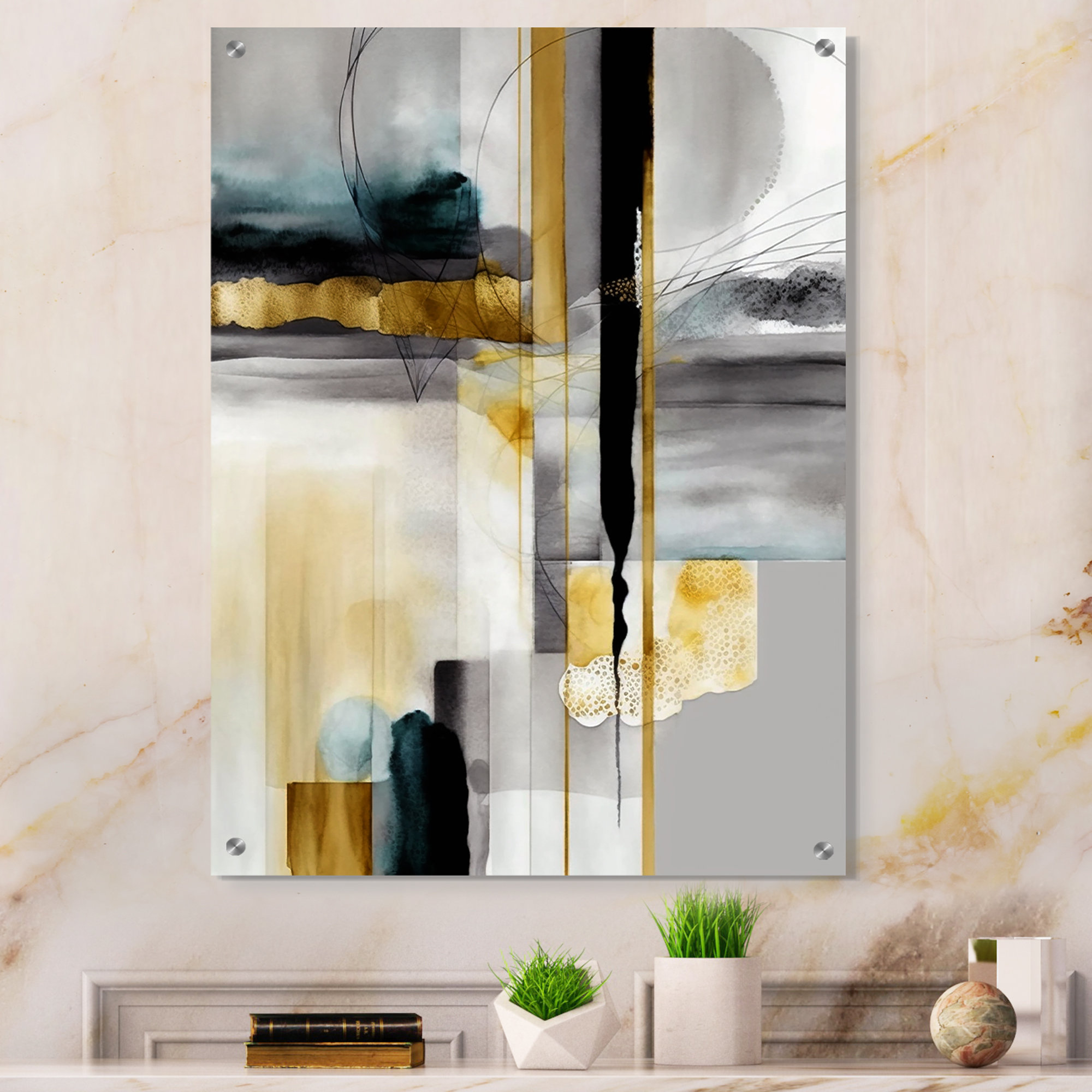 Mercer41 Abstract Transitional Shapes Black IV - Abstract Shapes ...