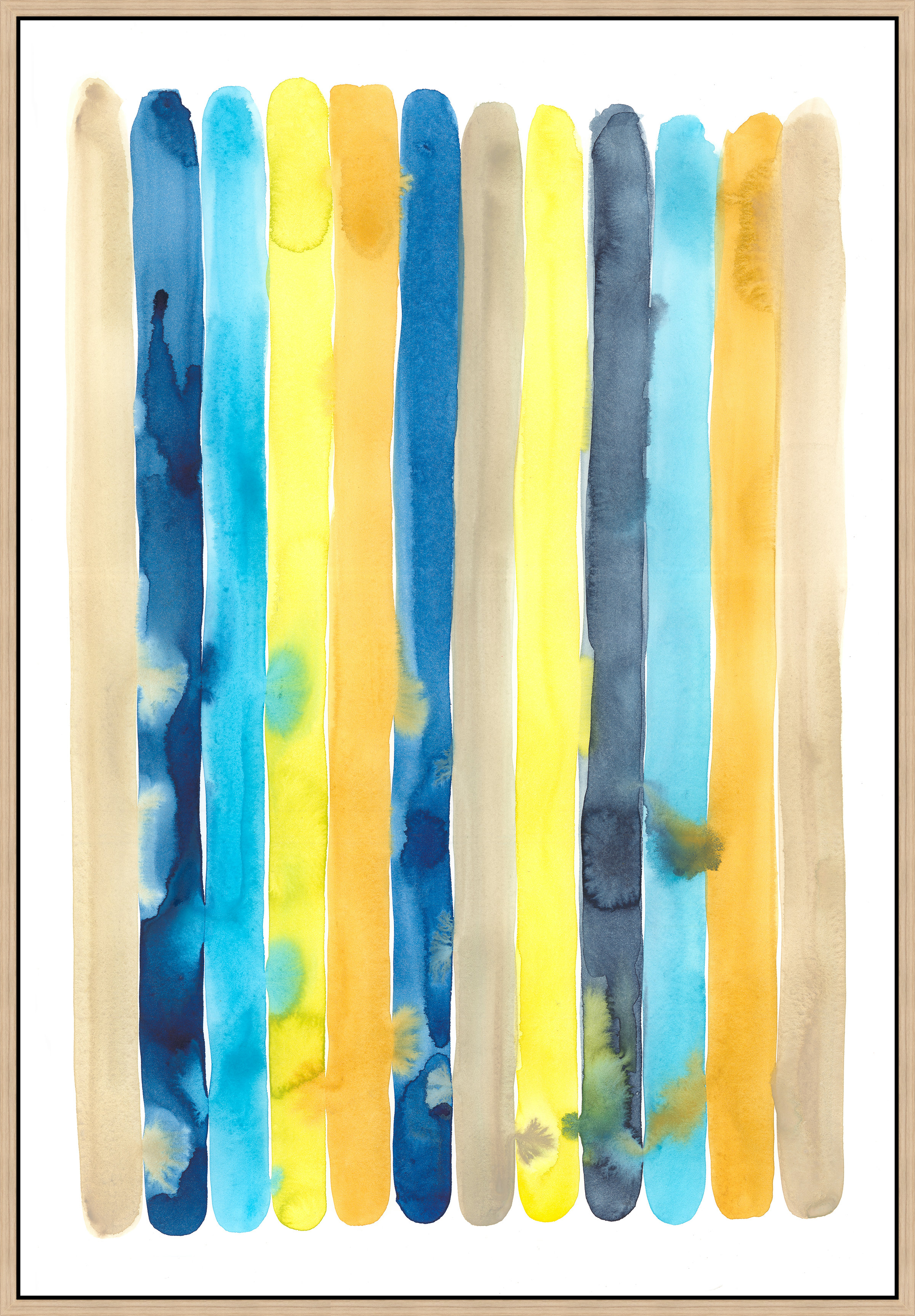 Chelsea Art Studio Blue Sticks I by Elena Carlie - Floater Frame ...