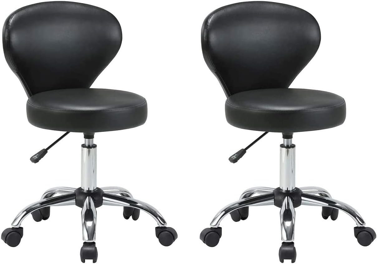George Oliver Height Adjustable Lab Stool with Back Lumbar | Wayfair