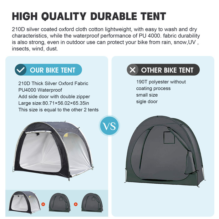 Poloma Remise à vélo portative en nylon et Commentaires - Wayfair Canada