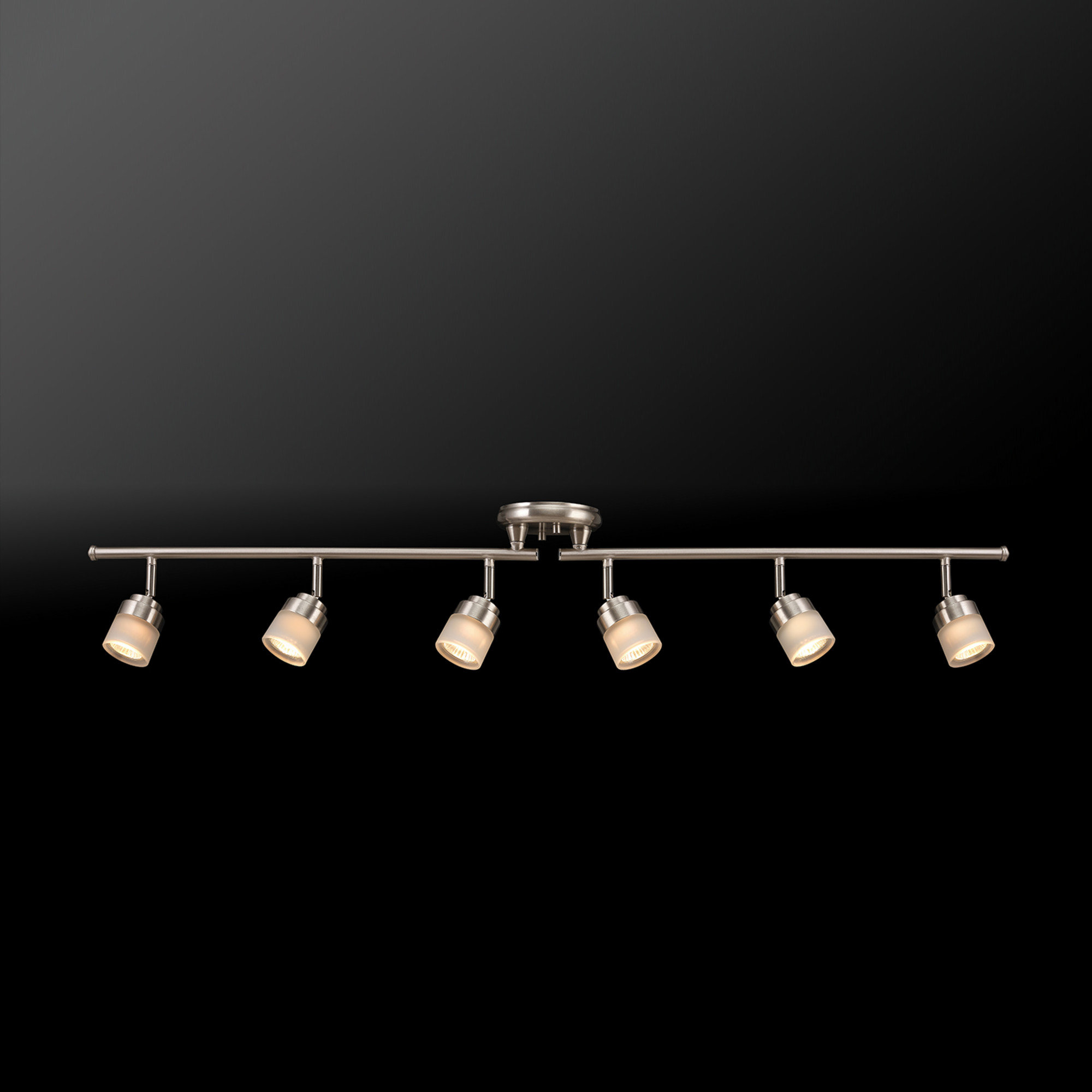 Globe Electric Company Spence 6-Light Brushed Nickel Foldable Track ...