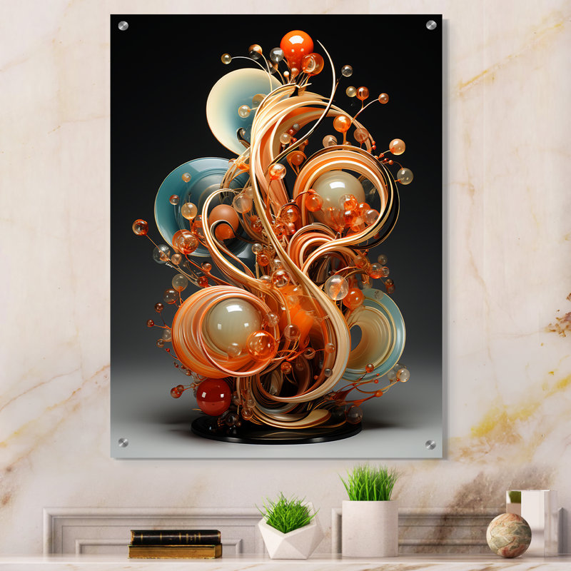 abstract wire wall art