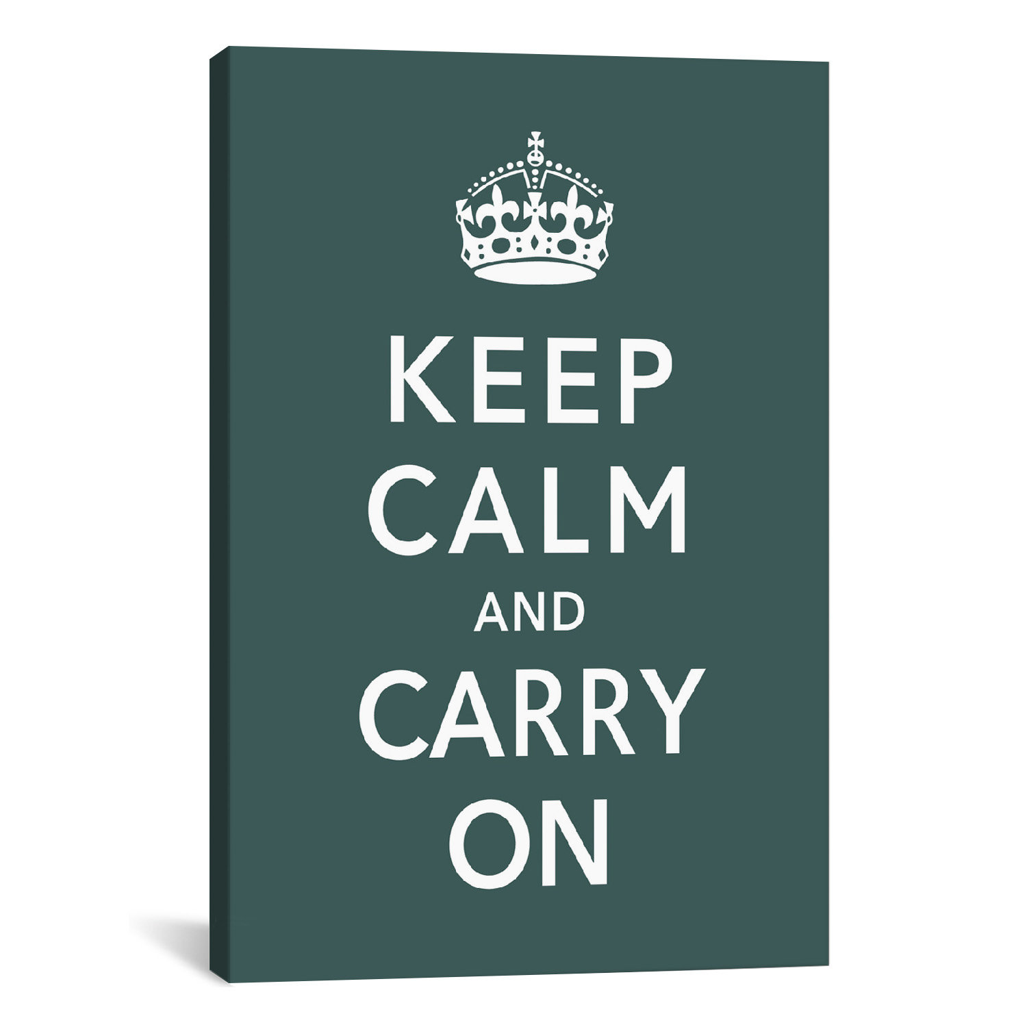 iCanvas Vintage Posters Keep Calm and Carry on Graphic Art on Canvas in ...