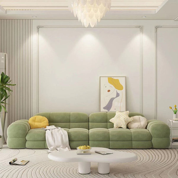 MABOLUS Velvet Sofa - Wayfair Canada