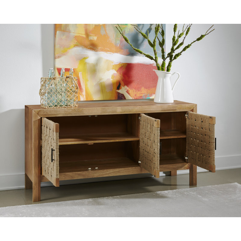 Birch Lane™ Jayma 57" Wide Mango Solid Wood Sideboard & Reviews | Wayfair