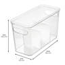 iDesign 3-Section Divided Pantry Organizer Bin for Kitchen Storage ...