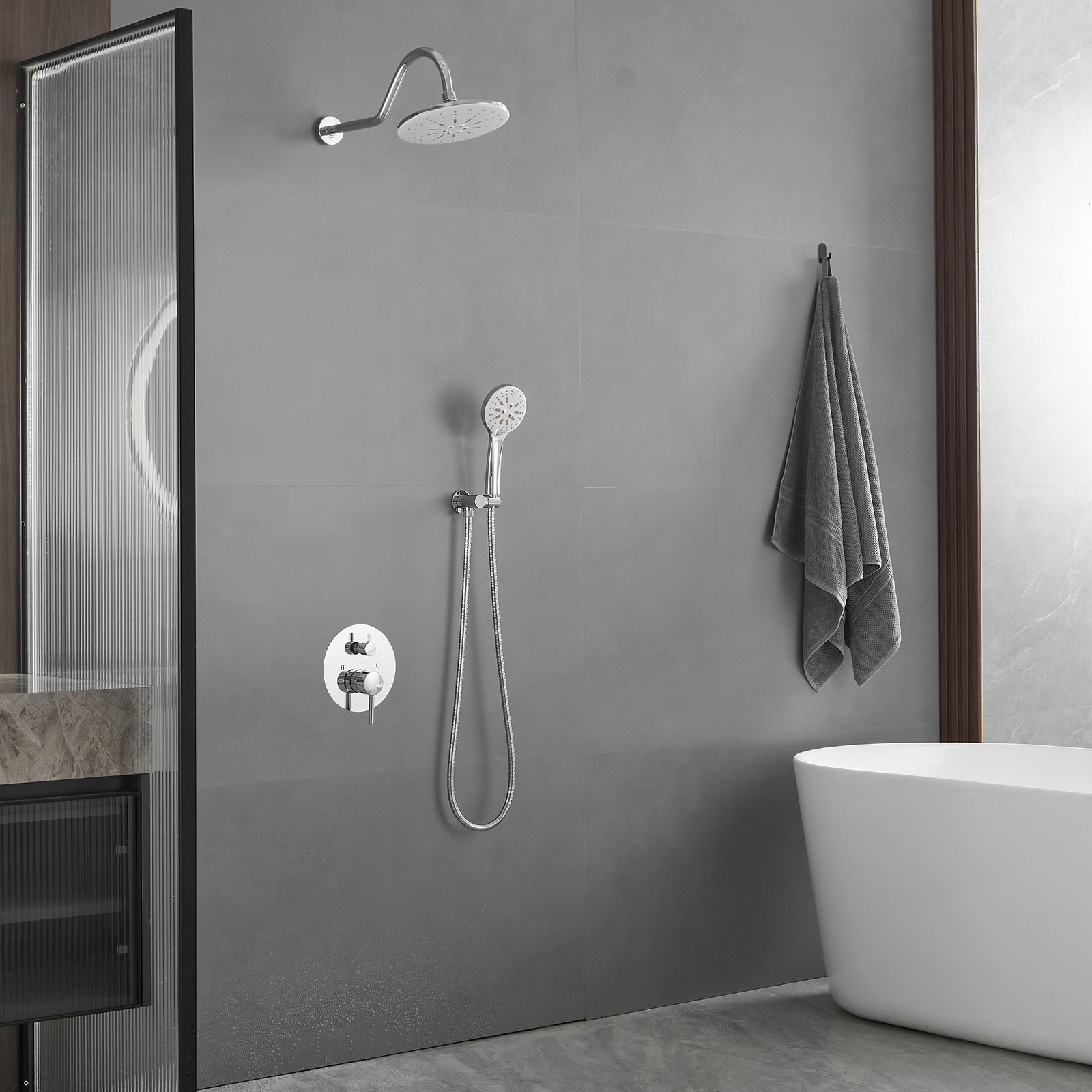 VIBRANTBATH 1 Complete Shower System with Rough in-Valve - Wayfair Canada