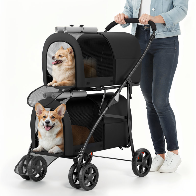 puppy stroller for 2