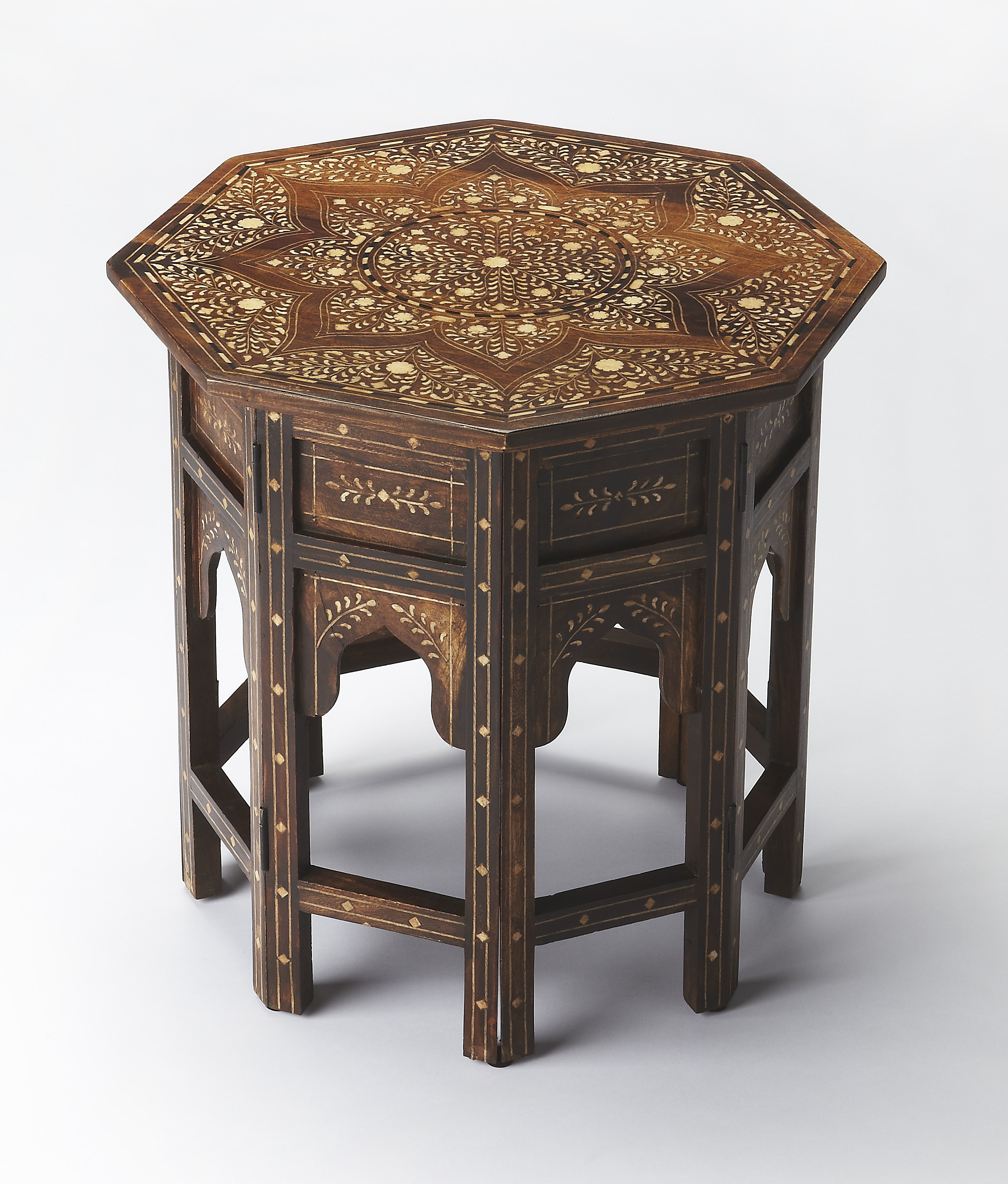 Langley Street® Maag Bone Inlay End Table | Wayfair