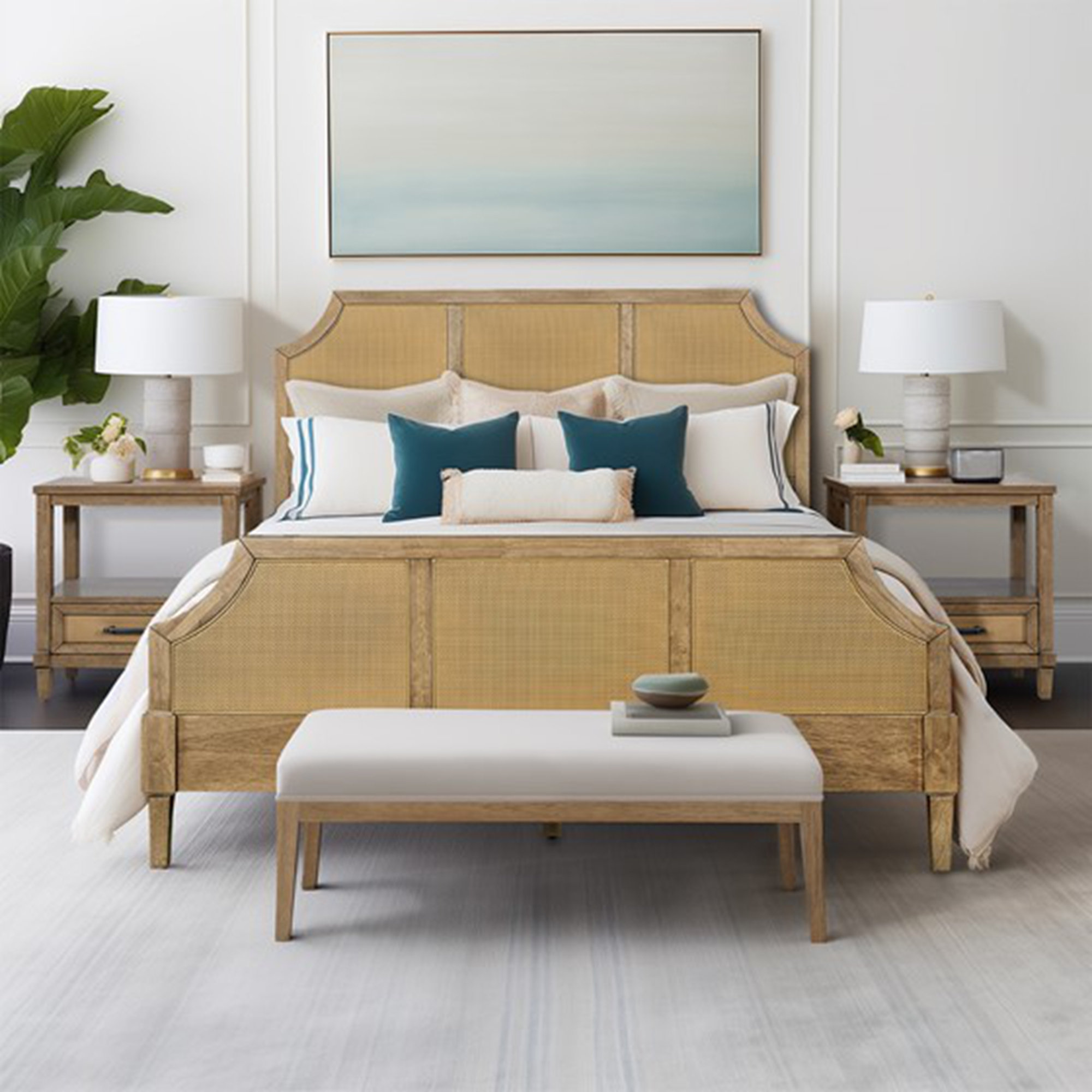 Bayou Breeze Woven Cane Platform Bed | Wayfair