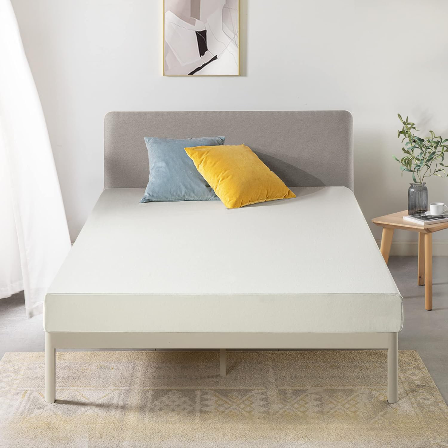 Ebern Designs Full Mattress 6 inch Bed-In-A-Box, Green Tea Memory Foam ...