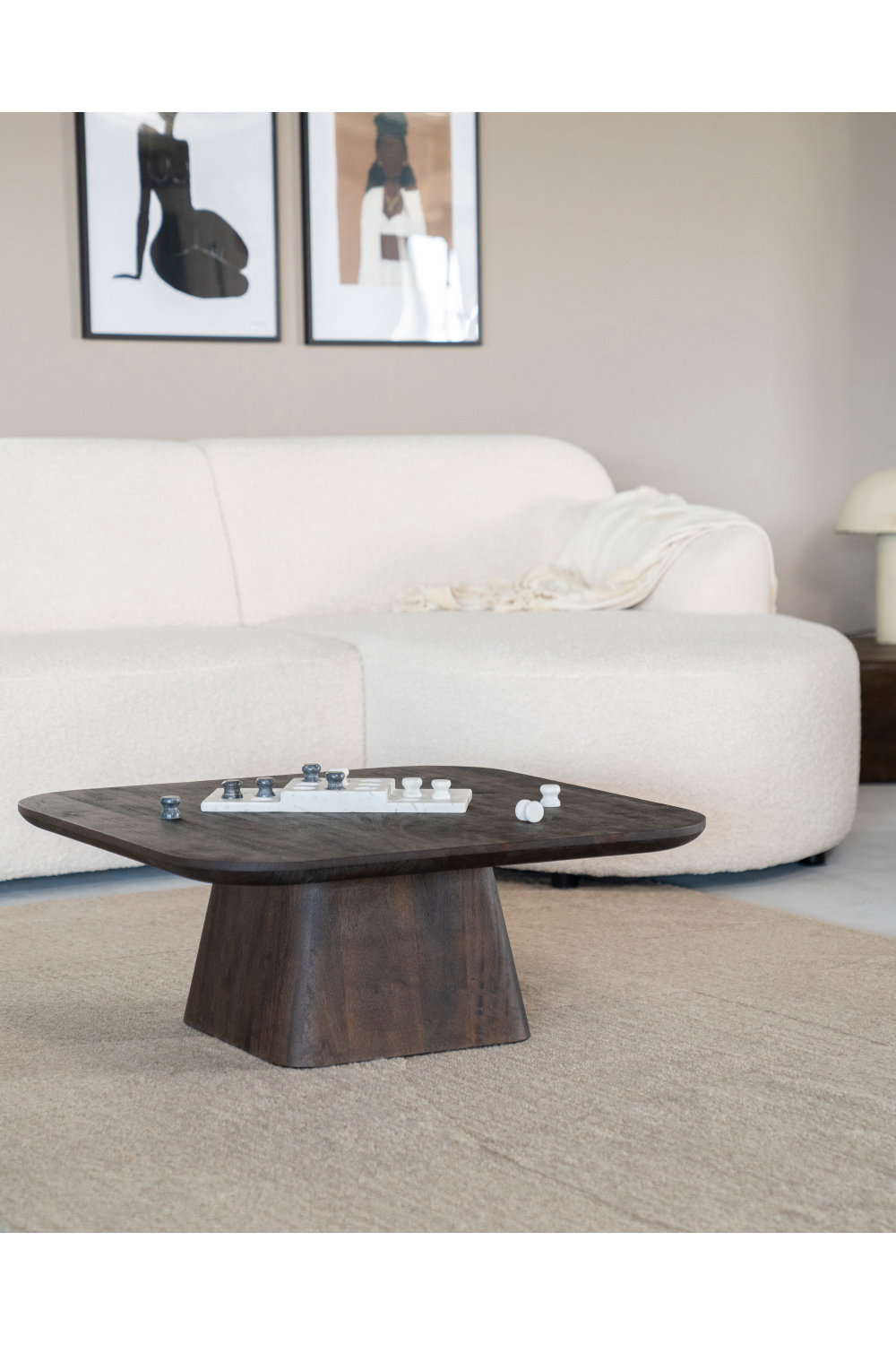 Eleonora Aron Solid Wood Pedestal Coffee Table - Wayfair Canada