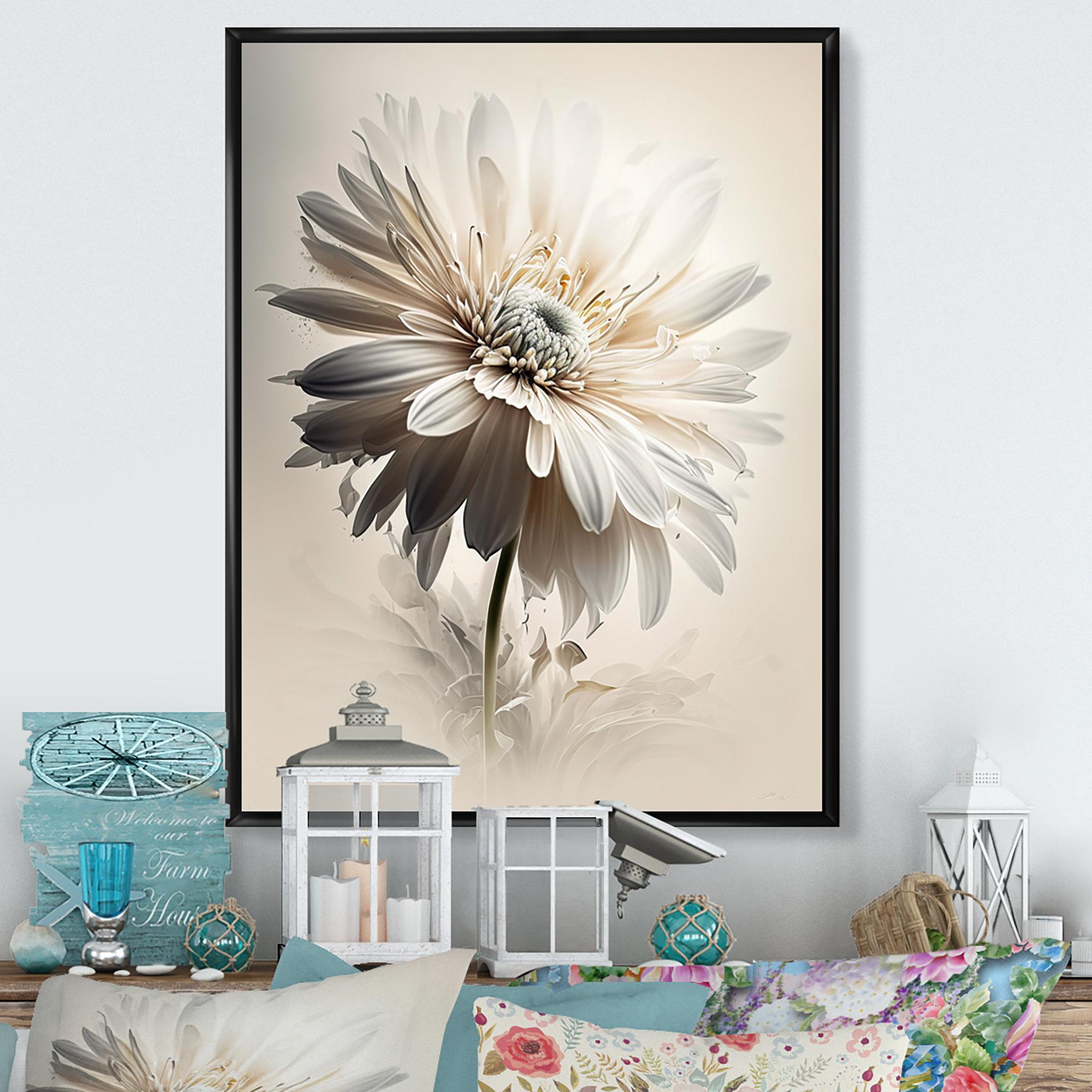 gerbera wall art