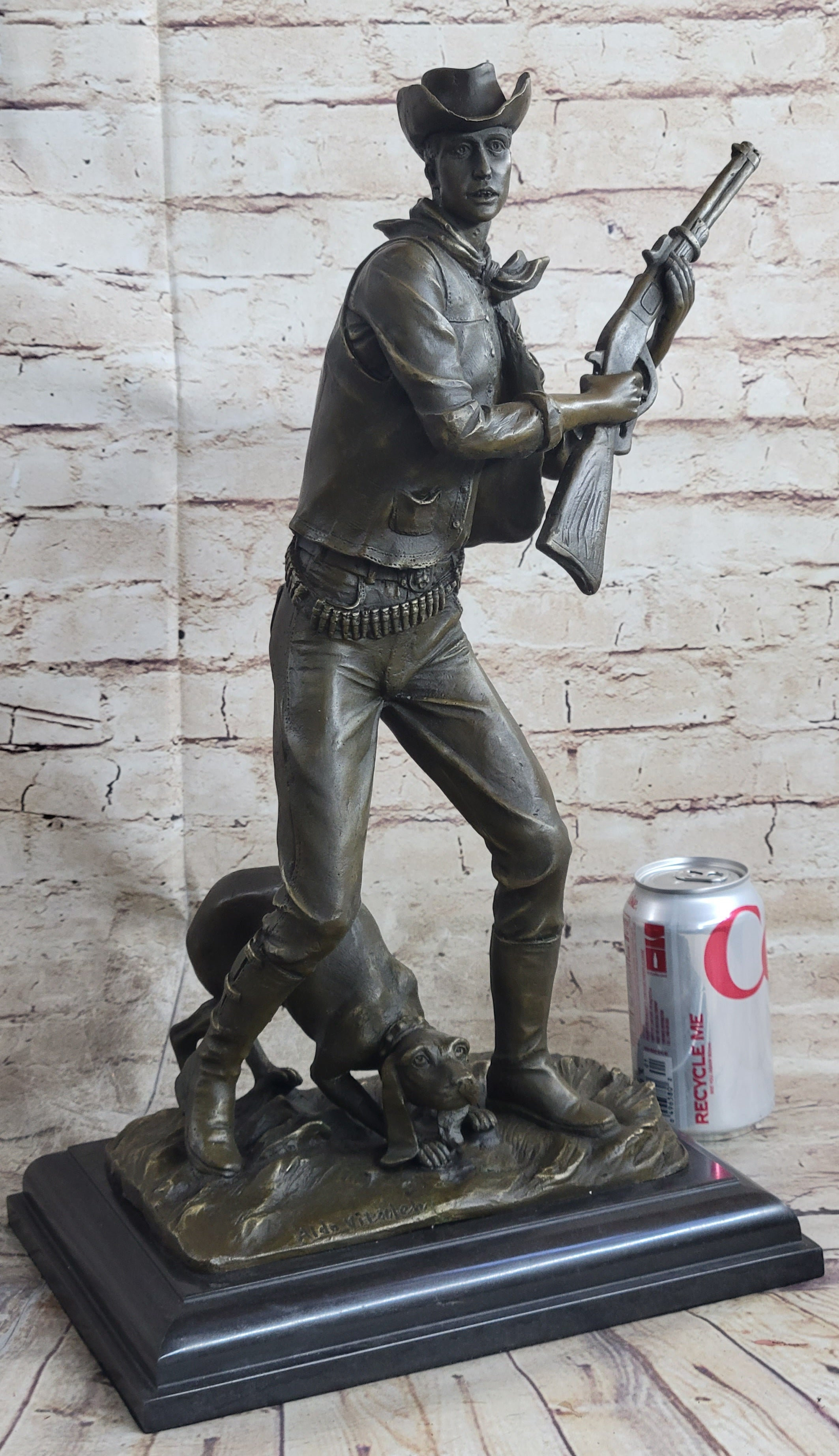 Wildon Home® Signed Original Aldo Vitaleh Cowboy W/ Gun and His Dog ...