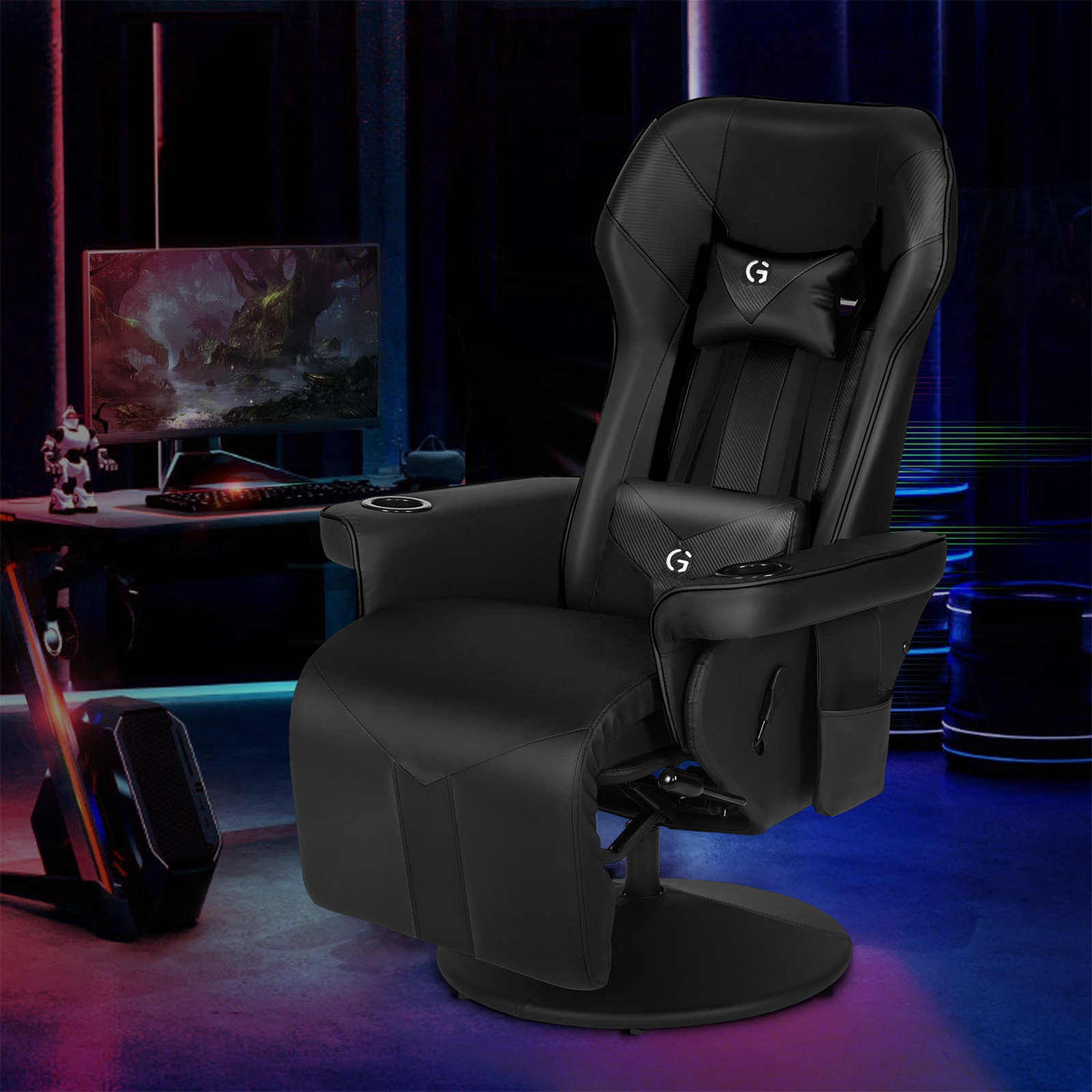 Inbox Zero King Throne Ergonomic Gaming Chair High Back Video Racing ...