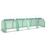 NFusion Maelis Mini Greenhouse With Zipped Doors And Steel Frame ...