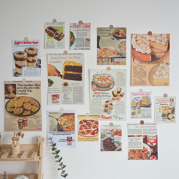 Winston Porter Vintage-Style Poster Wall Stickers (Set of 14) | Wayfair