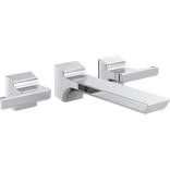 Delta Tetra Wall Mount Bathroom Faucet, Wall Faucet for Bathroom Sink ...