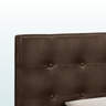 Latitude Run® Radius Bed, Full Size, Upholstered, Brown Leather Look ...