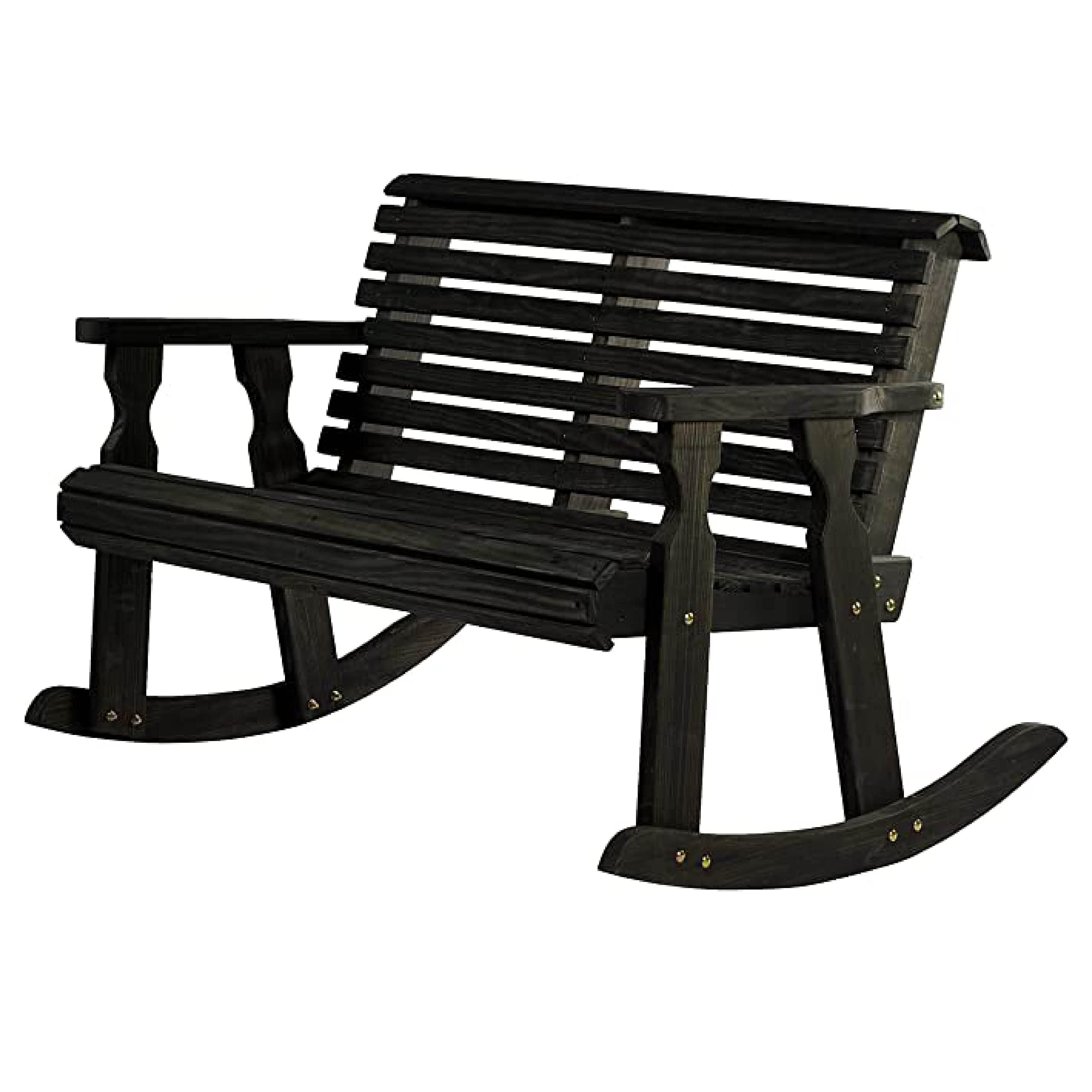 Amish Casual Heavy Duty 800 Lb Mission Treated Double Rocker Bench ...