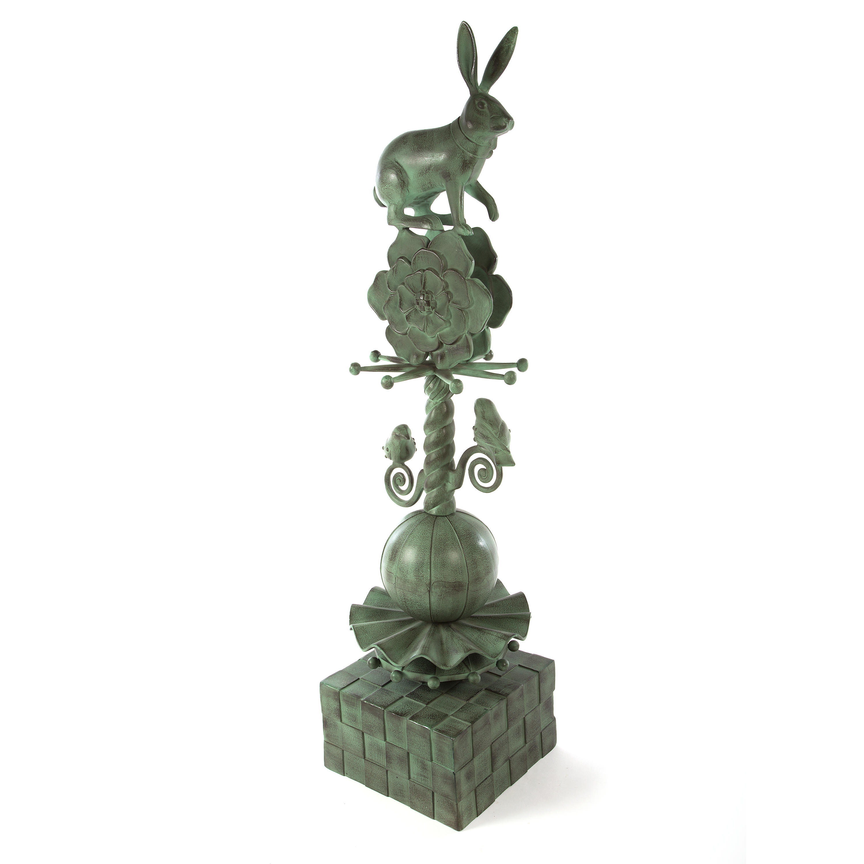 MacKenzie Childs Rabbit Garden Totem & Reviews | Wayfair
