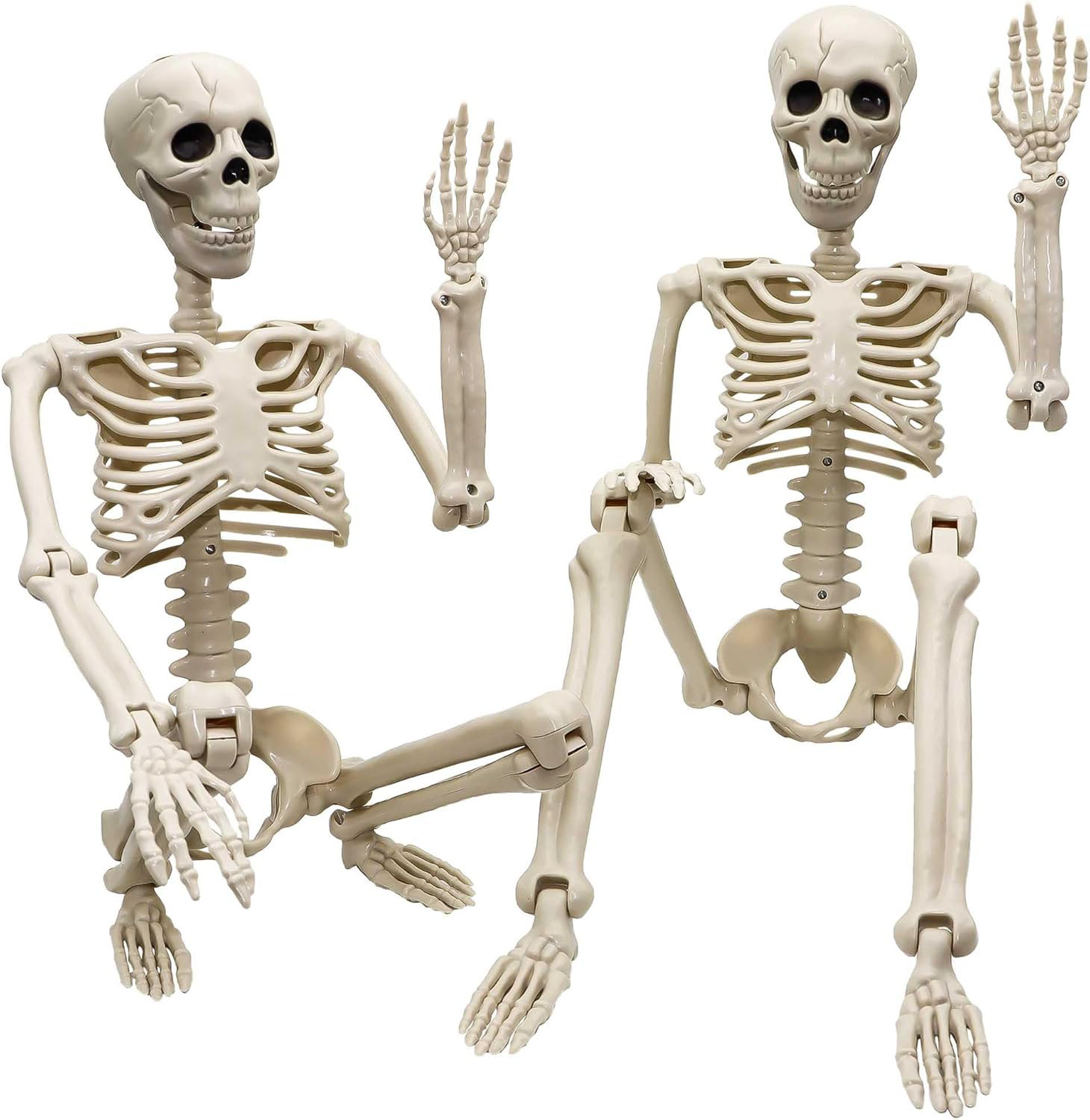 Union Rustic 3FT Halloween Skeleton Decorations 2-Pack: Full Body ...