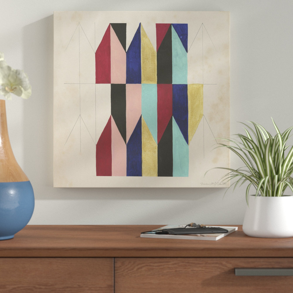 George Oliver 'Geometric Pattern Play V' Print on Wrapped Canvas | Wayfair