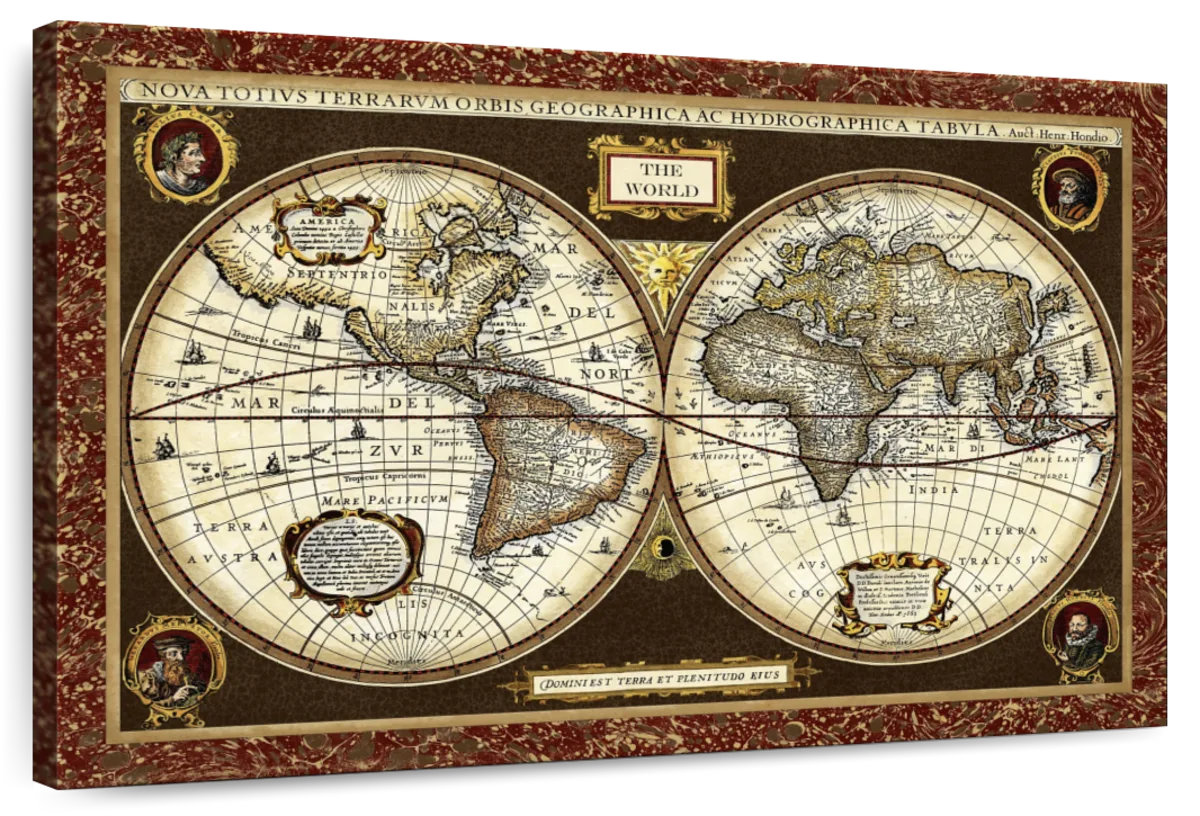 Breakwater Bay Aliaz Decorative World Map | Wayfair