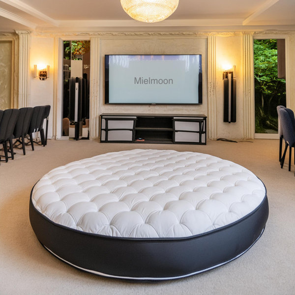 MIELMOON Lofty 9" Round Mattress for an Entertainment Room High-Density ...