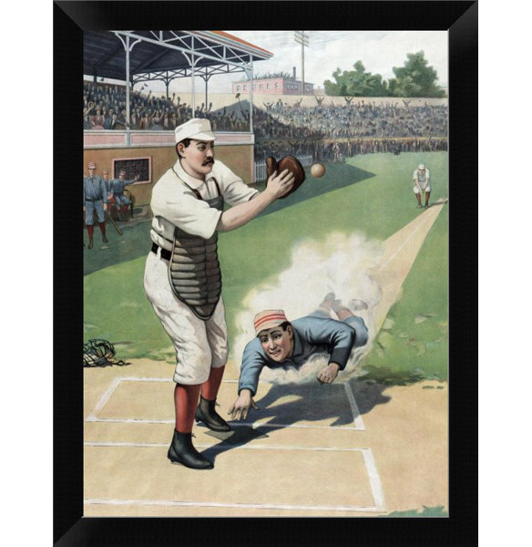 East Urban Home " Baseball Play At The Plate " - Wayfair Canada