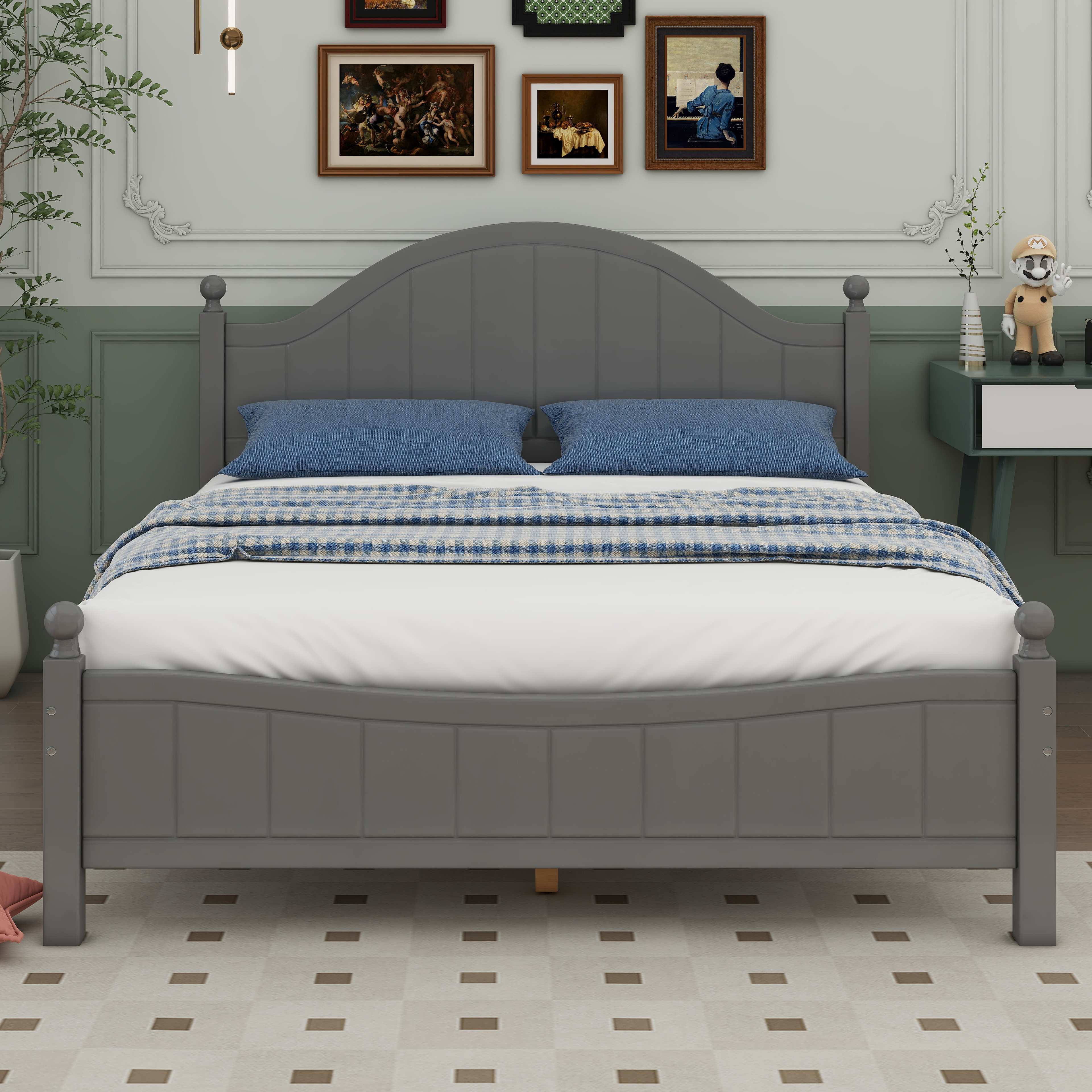 Red Barrel Studio® Prower Full Traditional Concise Style Solid Wood ...