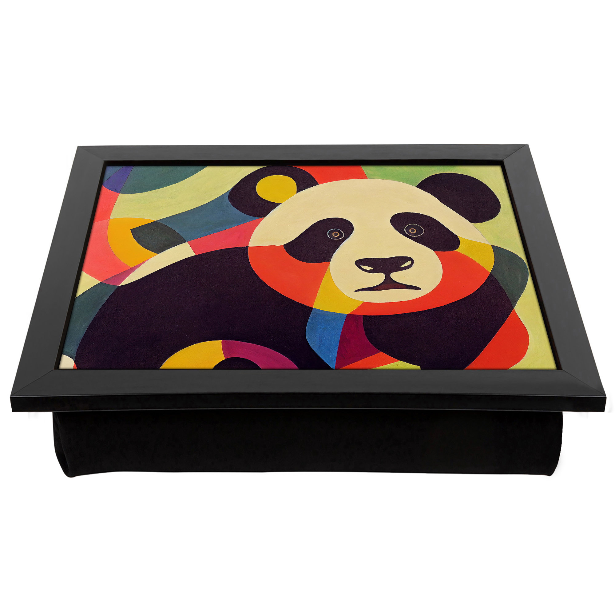 Metro Lane Abstract Panda Vol.1 Lap Tray with Cushion | Wayfair.co.uk