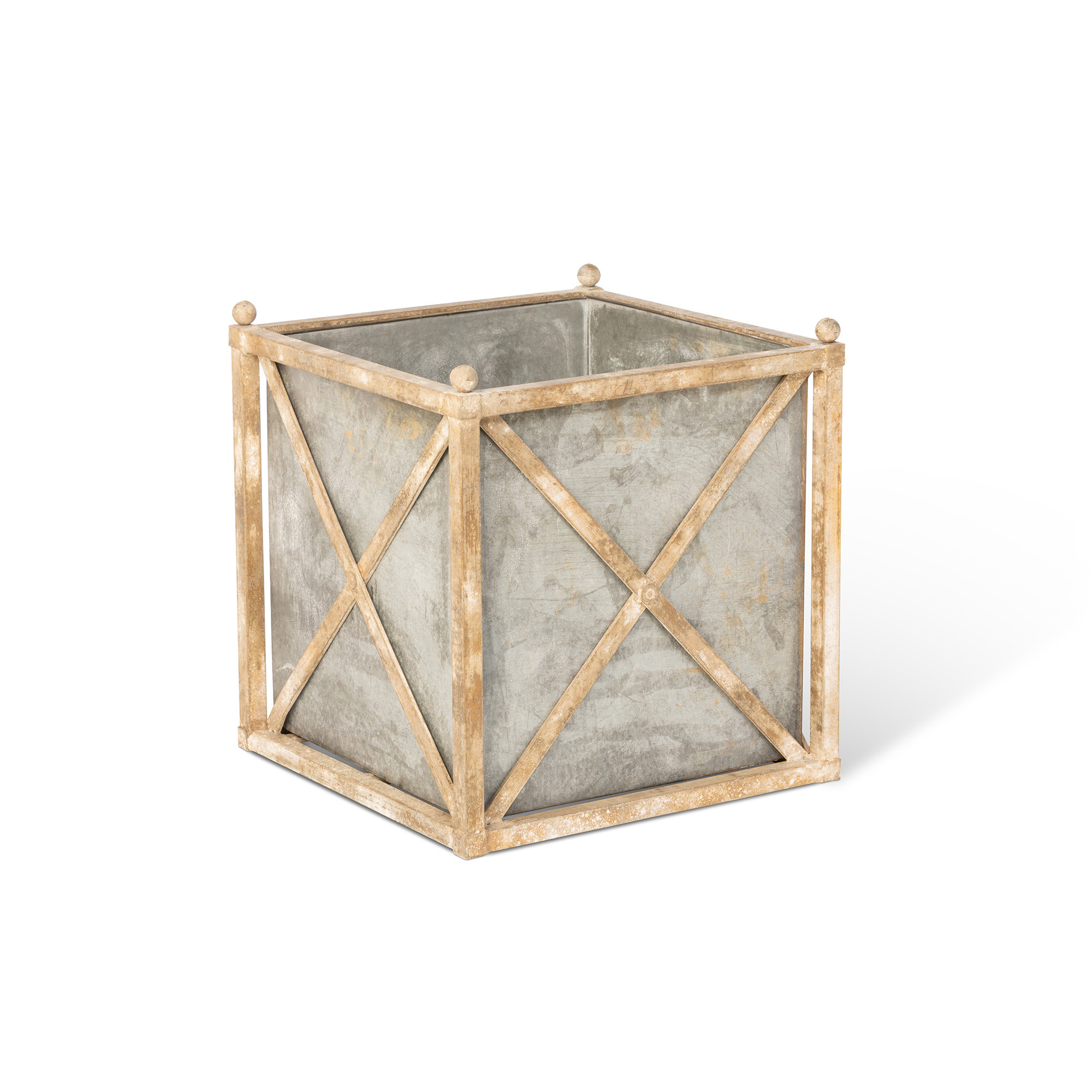 Park Hill Collection Large Metal Estate Planter | Wayfair