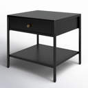 Four Hands Soto Iron End Table with Storage & Reviews | Perigold