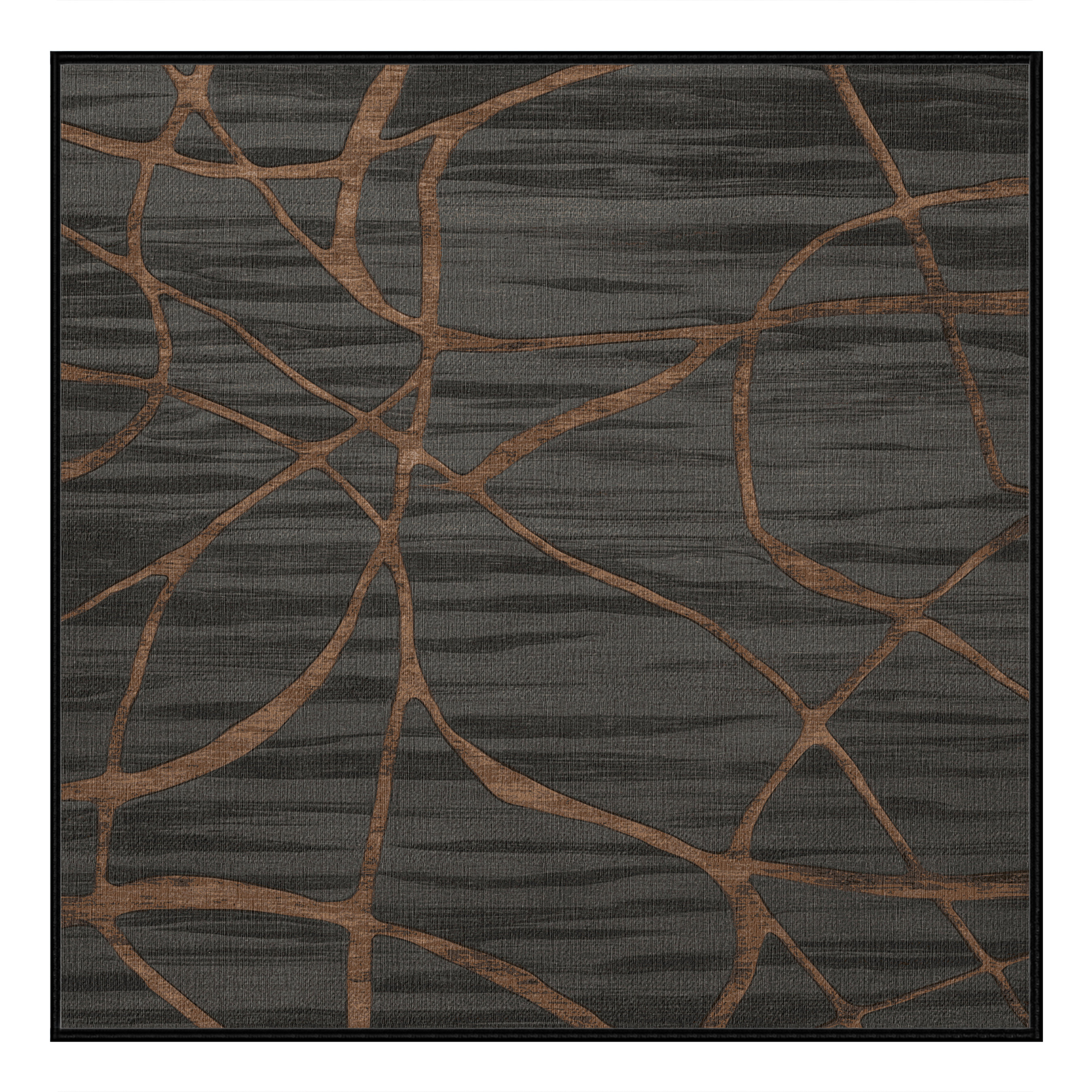Hokku Designs Machine Washable Abstract Black Area Rug | Wayfair