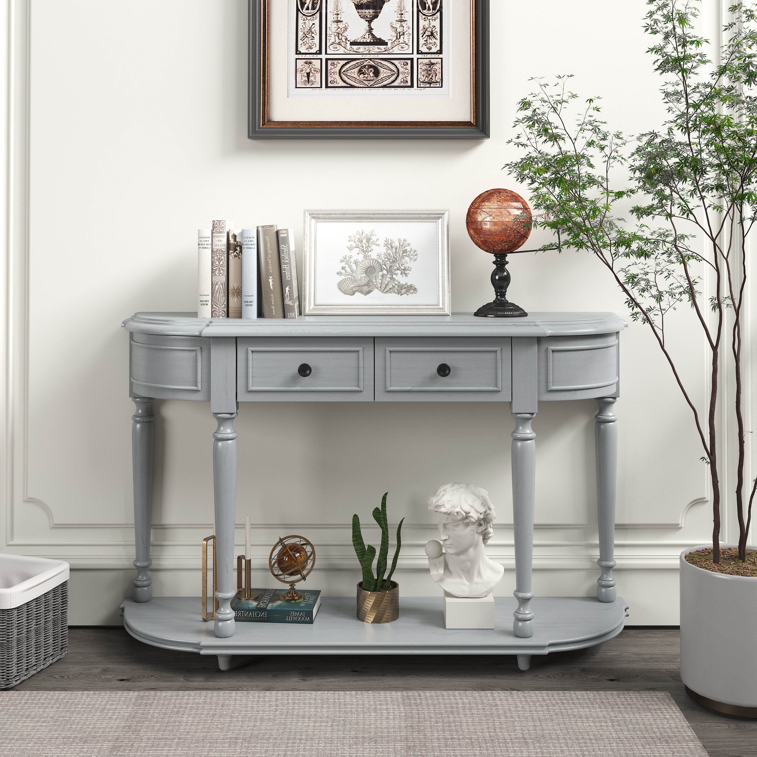 Canora Grey Fiennes 52'' Solid Wood Console Table - Wayfair Canada