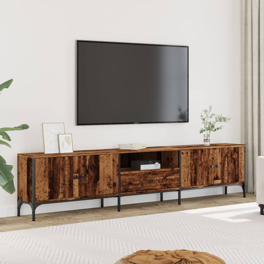 vidaXL TV Stand Sideboard Media Unit Entertainment Center Engineered ...