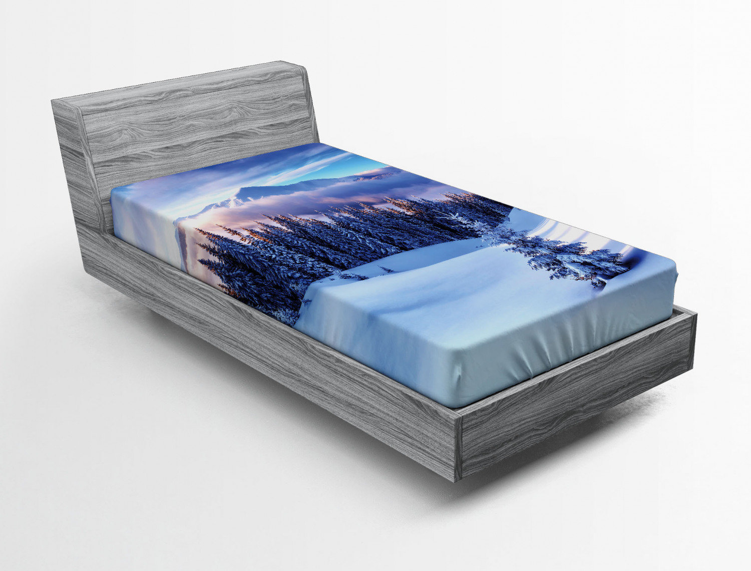Ambesonne Winter Fitted Sheet | Wayfair