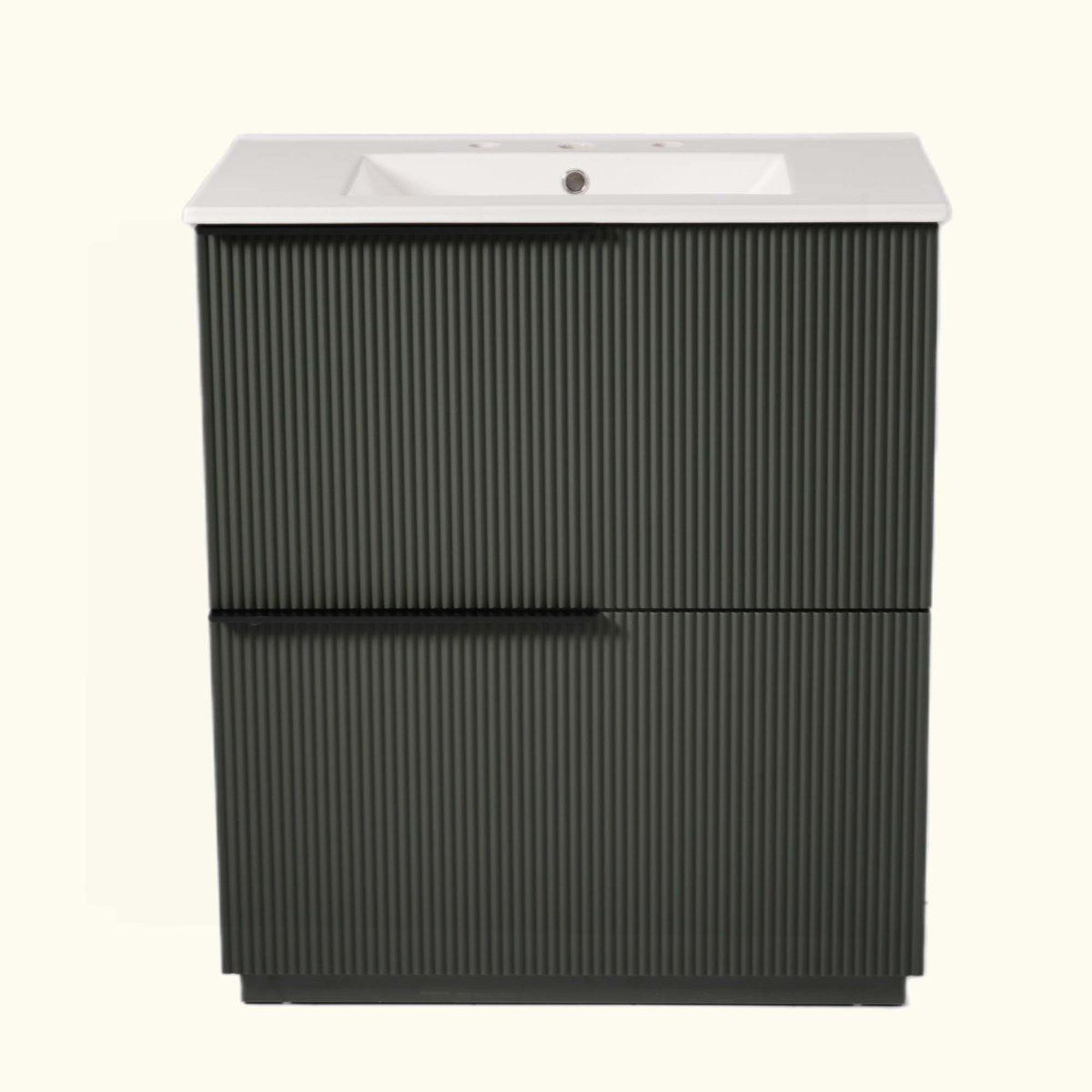 Ebern Designs Bathroom Vanity With Ceramic Sink And Full-Extension ...