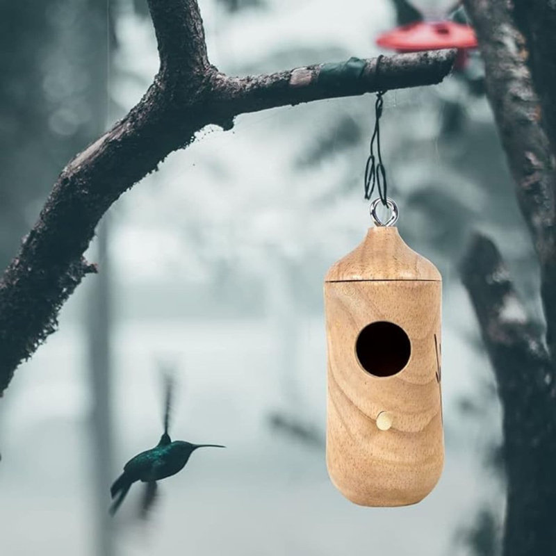August Grove® Hanging Hummingbird House. | Wayfair