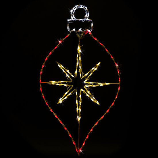 The Holiday Aisle® Ornament Finial with Star Lighted Display | Wayfair