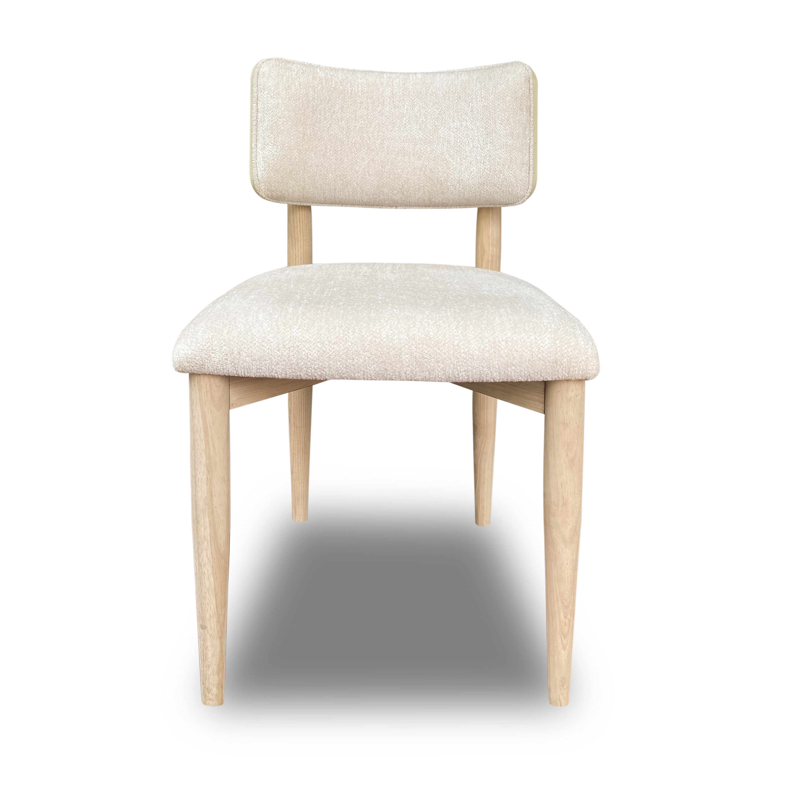 Joss & Main Reinolde Wood Back Dining Chair In White Sand And Dune ...
