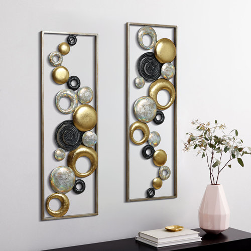 Gold Metal Wall Accents You'll Love | Wayfair