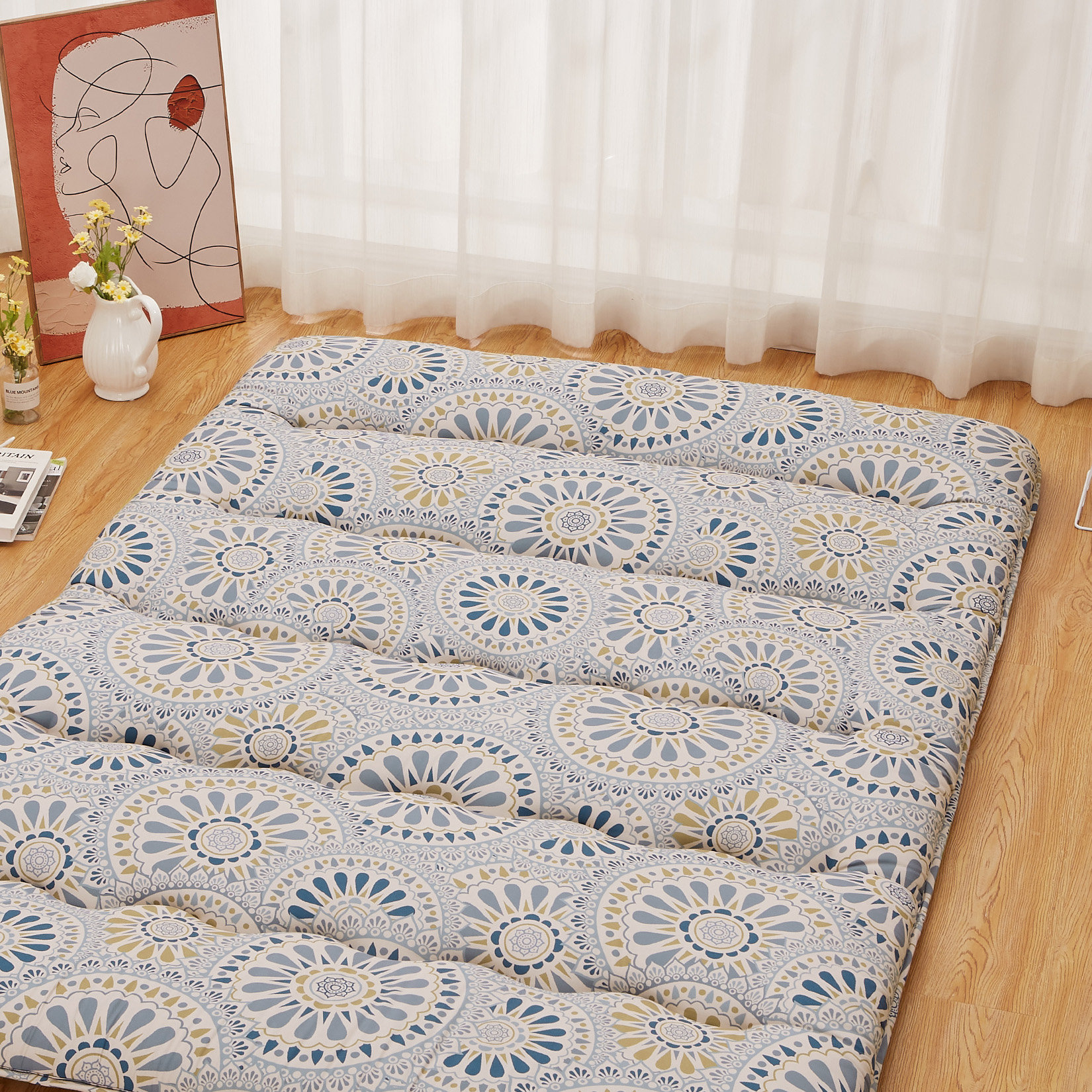 Dakota Fields Japanese Futon Floor Mattress, Foldable Tatami Mattress ...