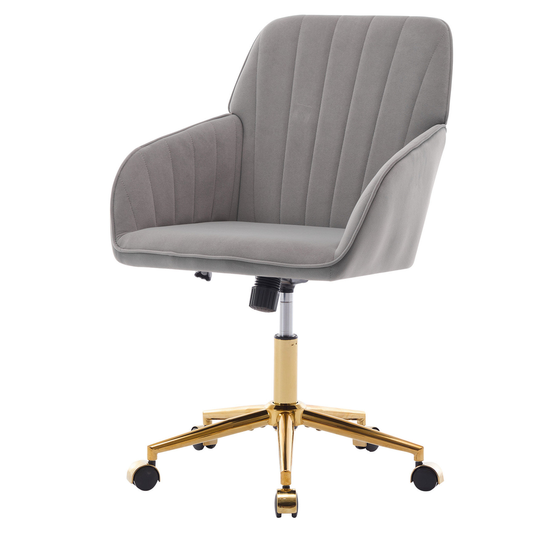 Mercer41 Comfortable Ergonomic Desk Chair - Gray Velvet, Reducing ...