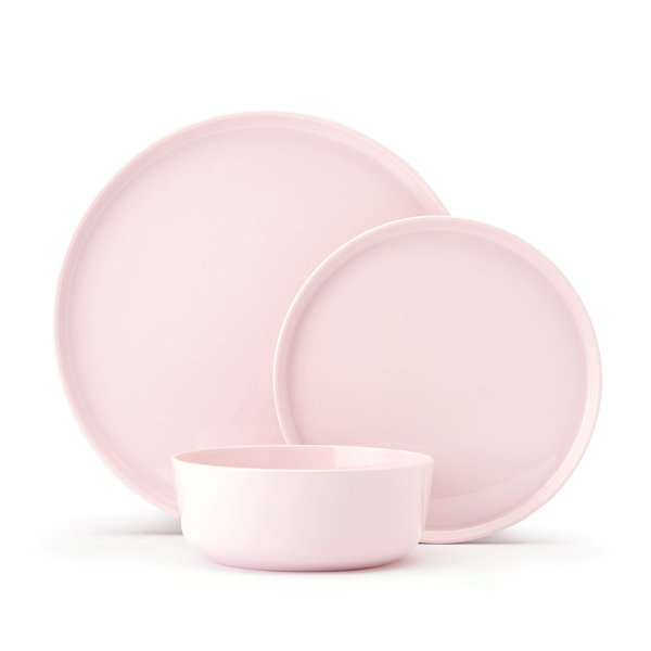 Mikasa Madison Pink 12-Pc Dinnerware Set, Service For 4, Bone China ...