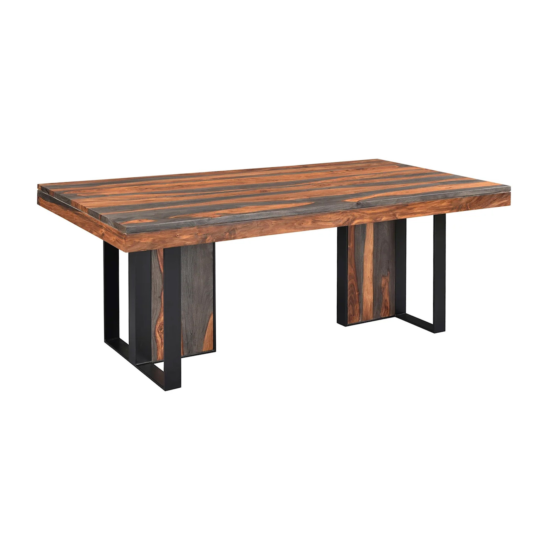 Millwood Pines Baine 80" Dining Table In Capri Sheesham | Wayfair
