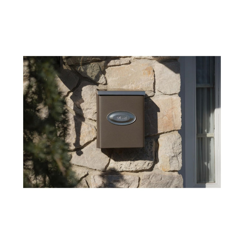 RIZPET Architectural Mailboxes Designer Galvanized Steel Wall-Mount ...