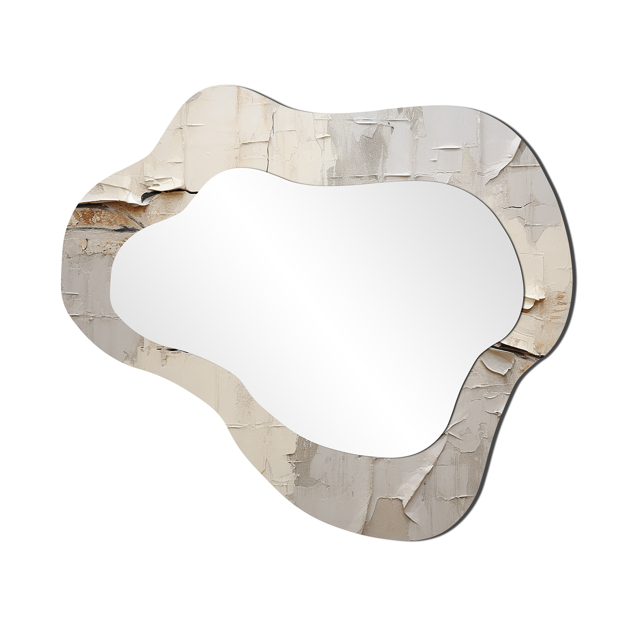 Ivy Bronx Abstract Beige Brown Road Collage II - Abstract Collages ...